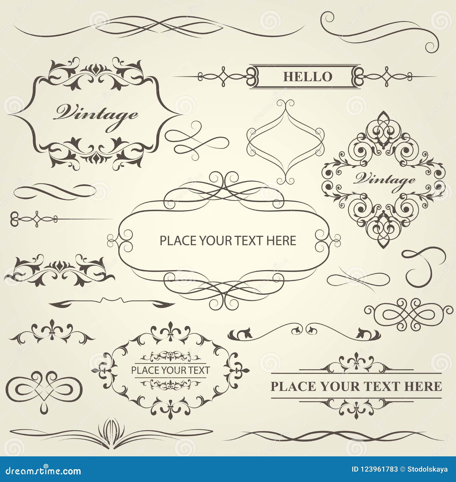 Vignettes 1 Vector Illustration | CartoonDealer.com #24216788