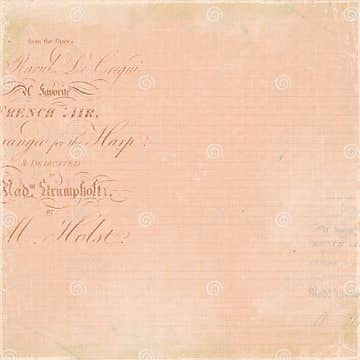 Vintage French Letter Script Background Stock Image - Image of soft ...