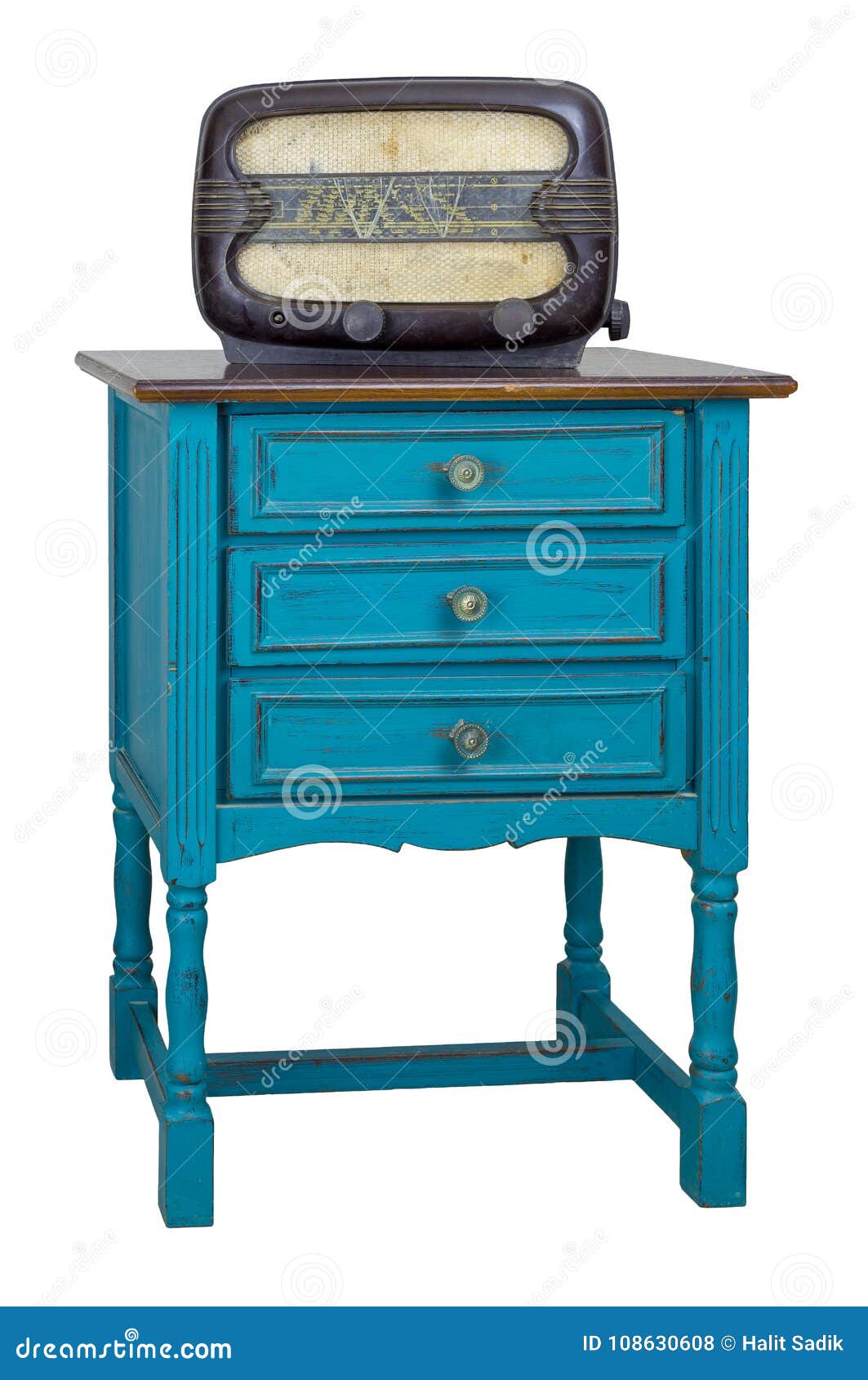 Vintage Turquoise Commode Chest of Drawers with 3 Drawers with Brass ... Vintage Turquoise Commode Chest of Drawers with 3 Drawers with Brass ...