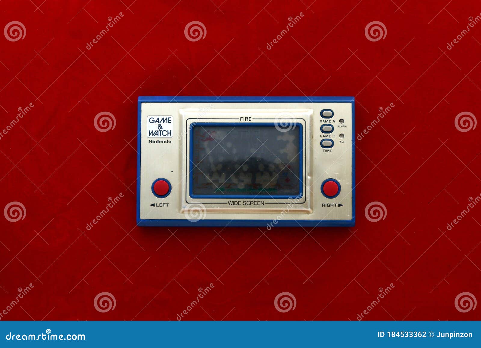 Vintage Game Console on a Red Table Editorial Photography - Image of ...