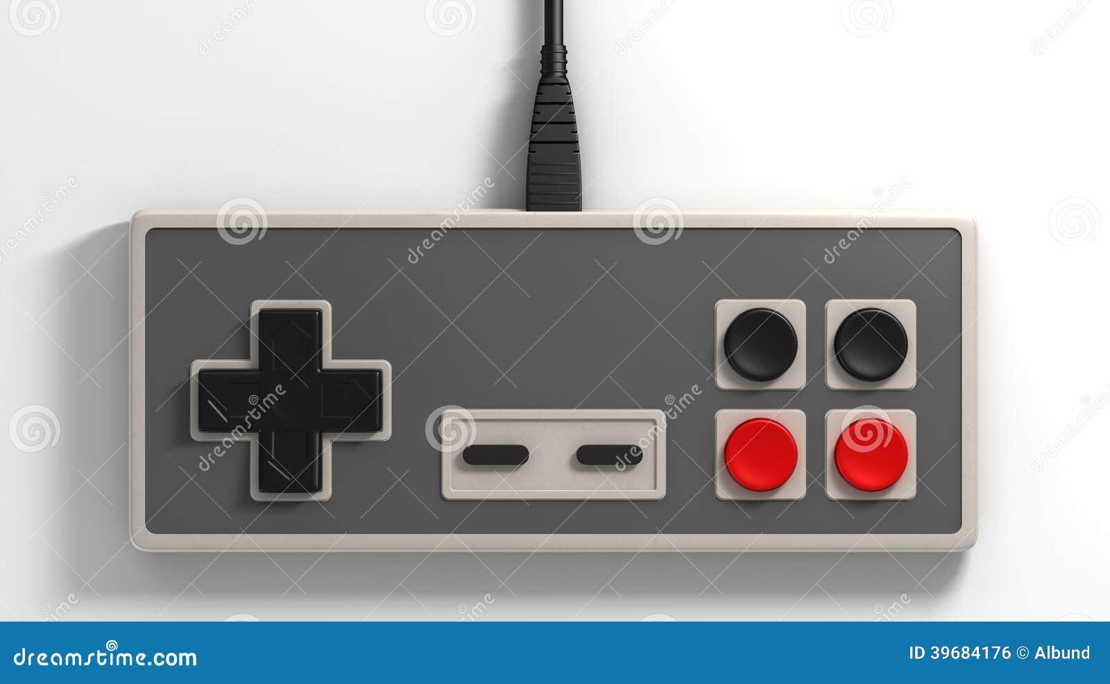 Vintage Gaming Controller stock illustration. Illustration of game ...