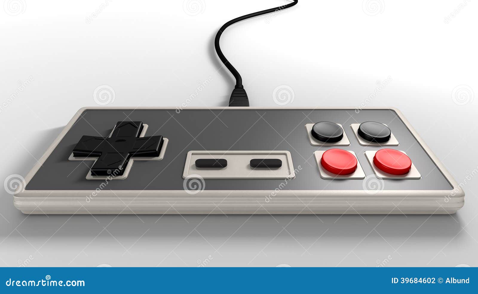 Vintage Gaming Controller stock illustration. Illustration of game ...