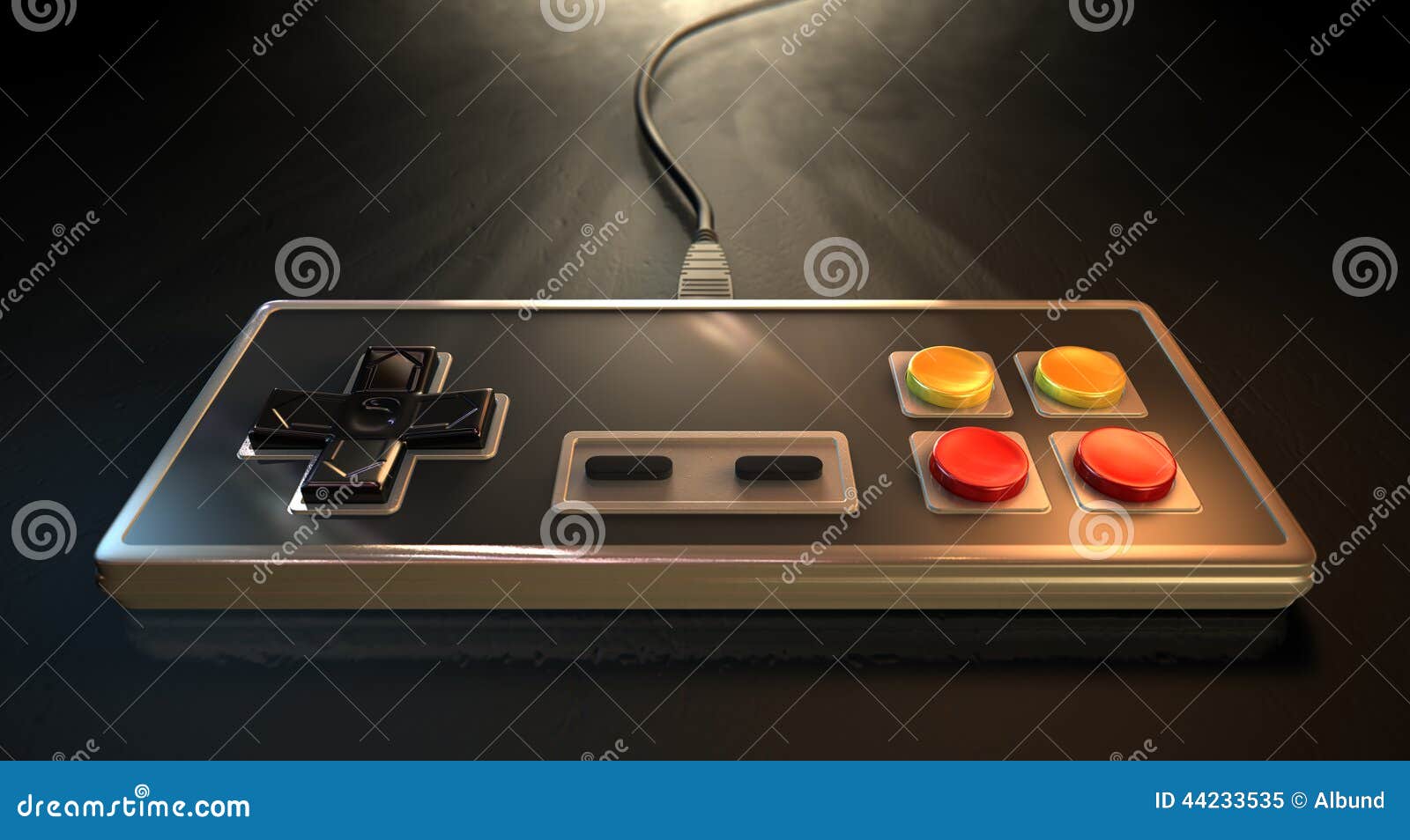 Vintage Gaming Controller stock illustration. Illustration of retro ...