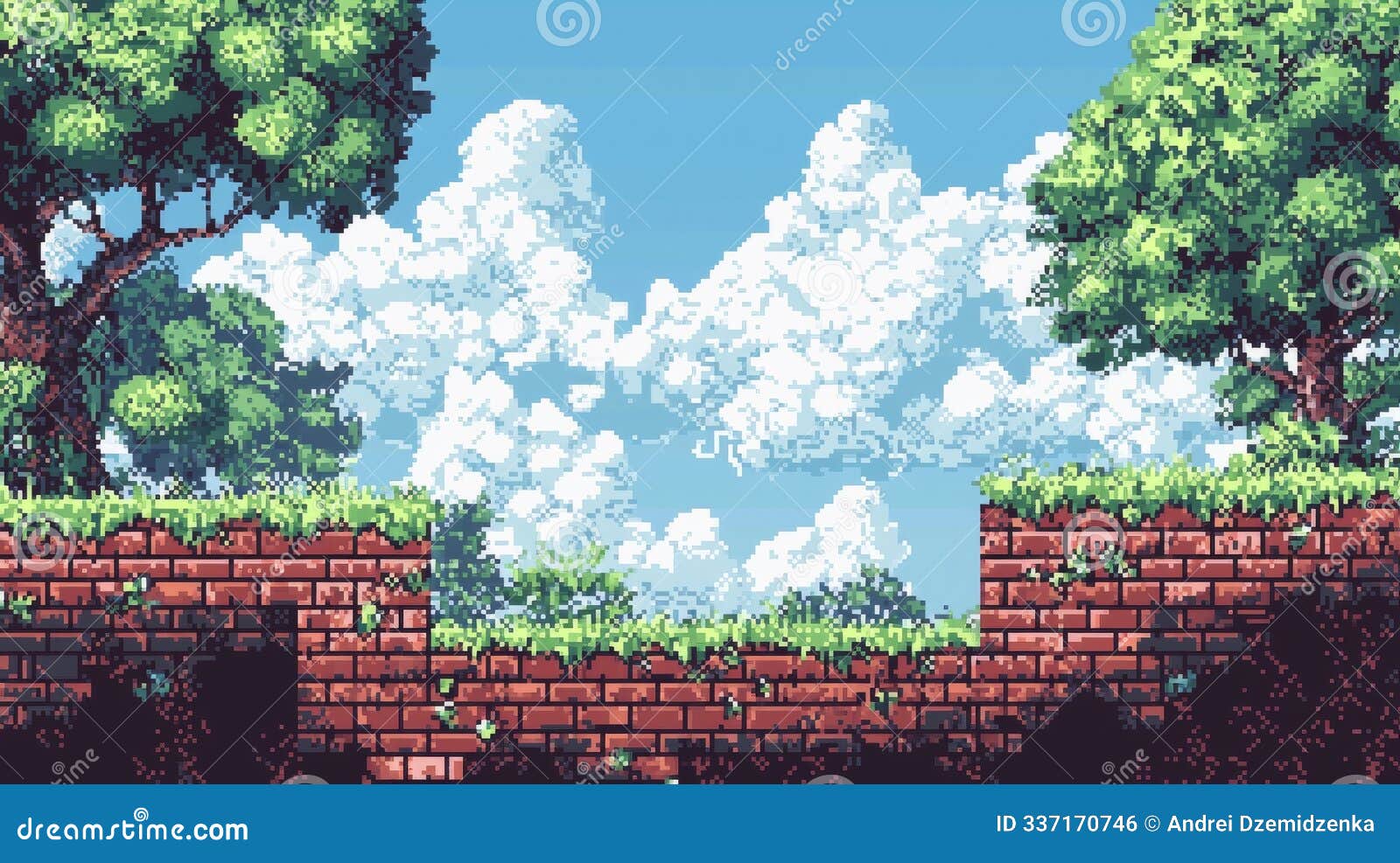 Vintage Gaming Nostalgia Concept of Pixel Art Retro 8bit Video Game ...