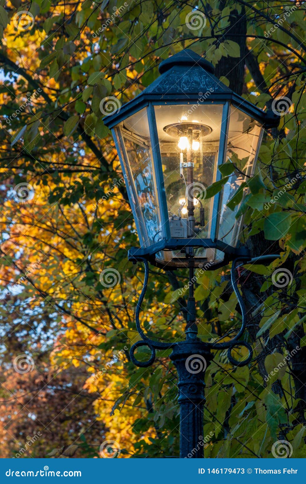 Gas Lantern in Dresden, Germany Stock Image - Image of lantern, germany ...