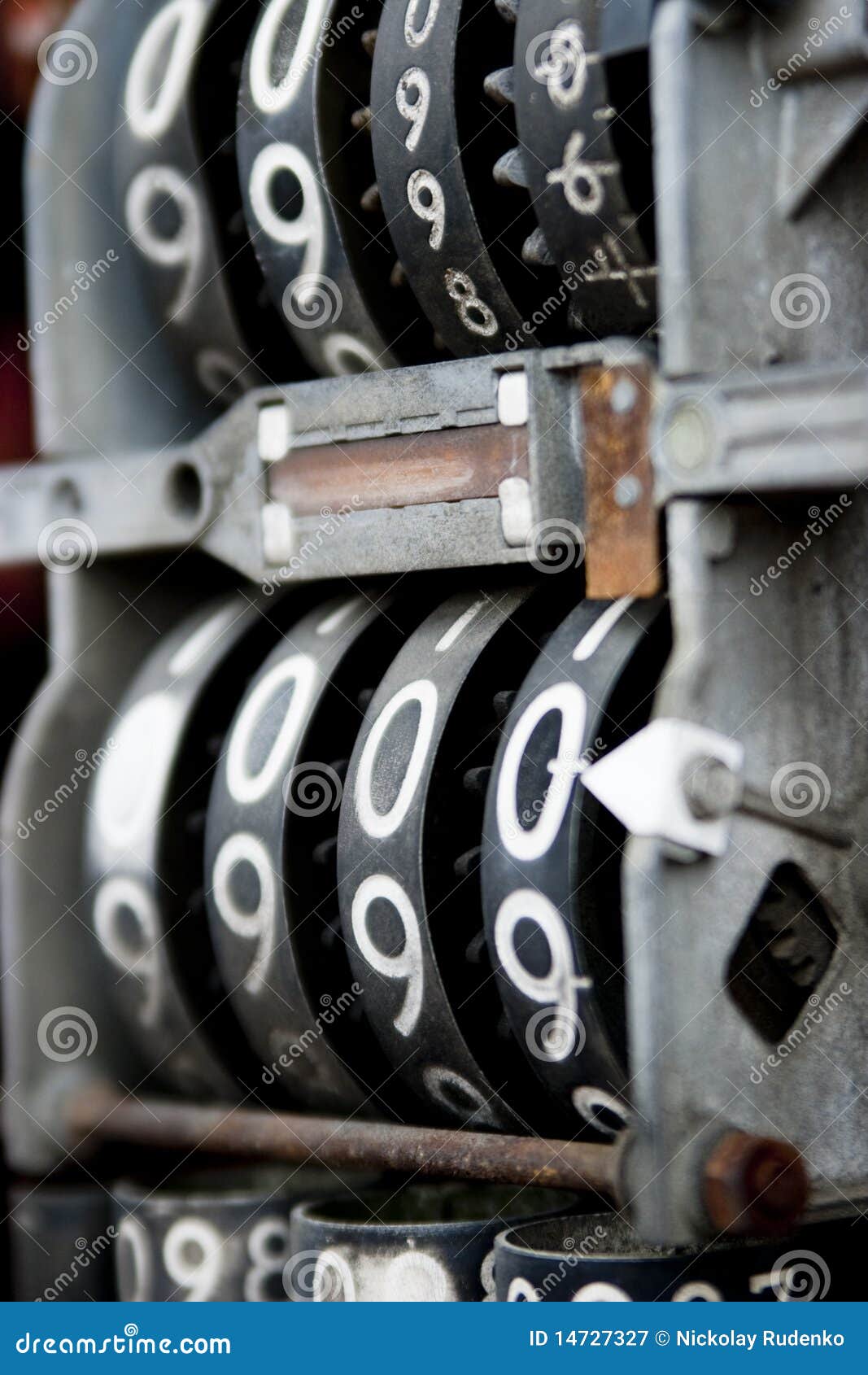 Vintage gas pump face stock image. Image of style, measuring - 14727327
