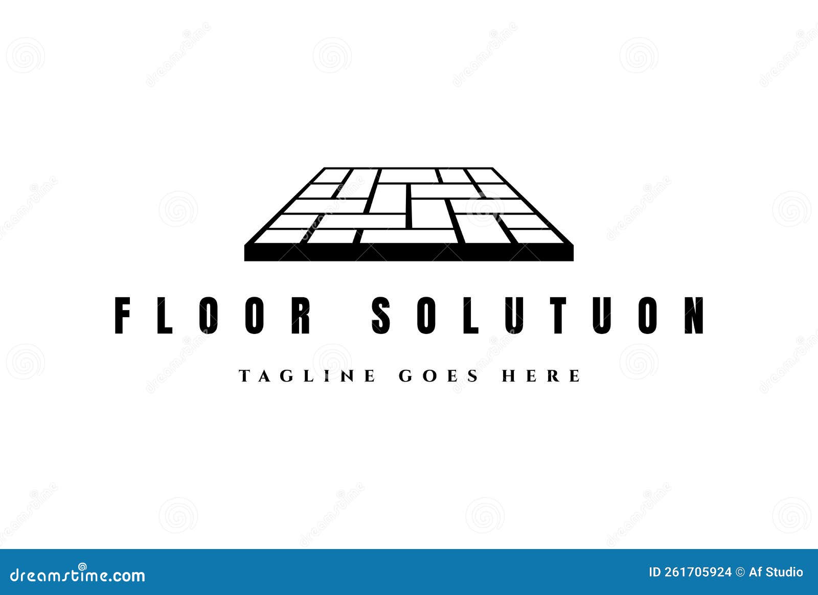 Vintage Geometric Concrete Paving Floor Logo Design Vector Stock ...