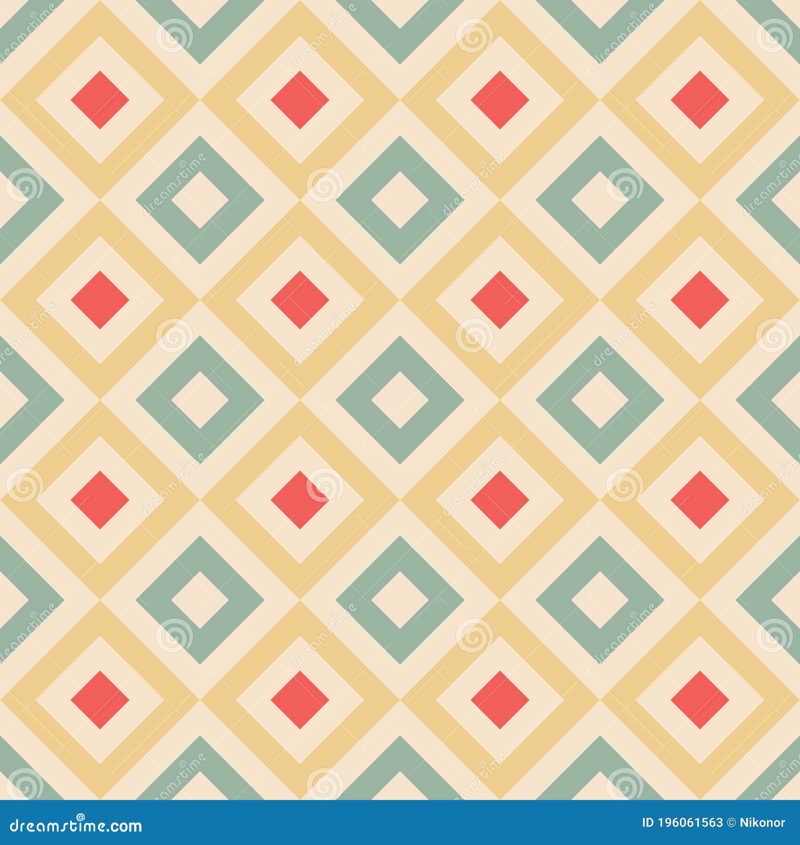Vintage Geometric Seamless Pattern. Wrapping Paper Texture. Stock ...