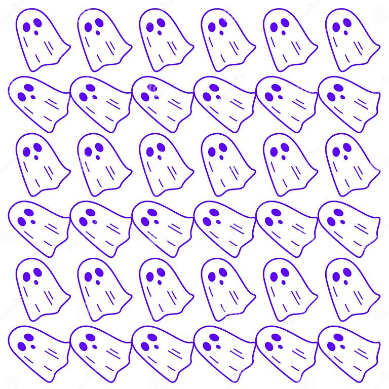 VINTAGE GHOSTS DESIGN PATTERN TEXTURE BACKGROUND Stock Illustration ...