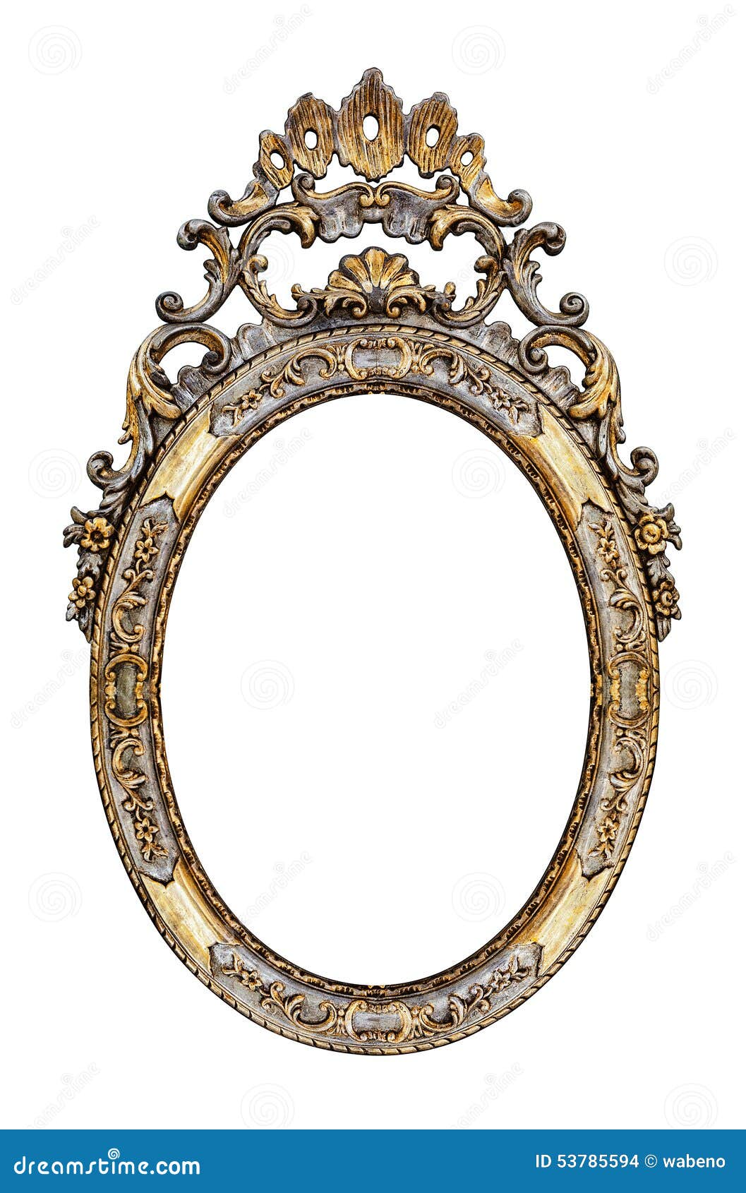 Vintage gilded frame stock photo. Image of gold, mirror - 53785594