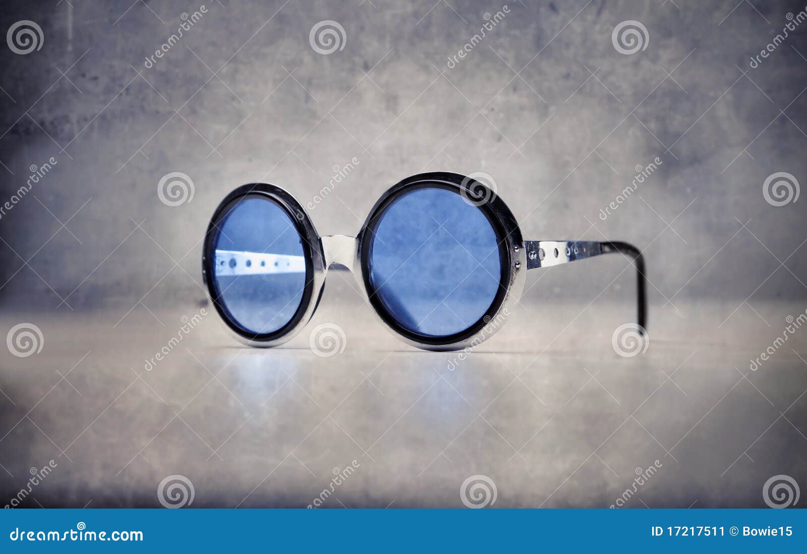 Vintage Glasses Top View Isolated On White Background Stock Image ...