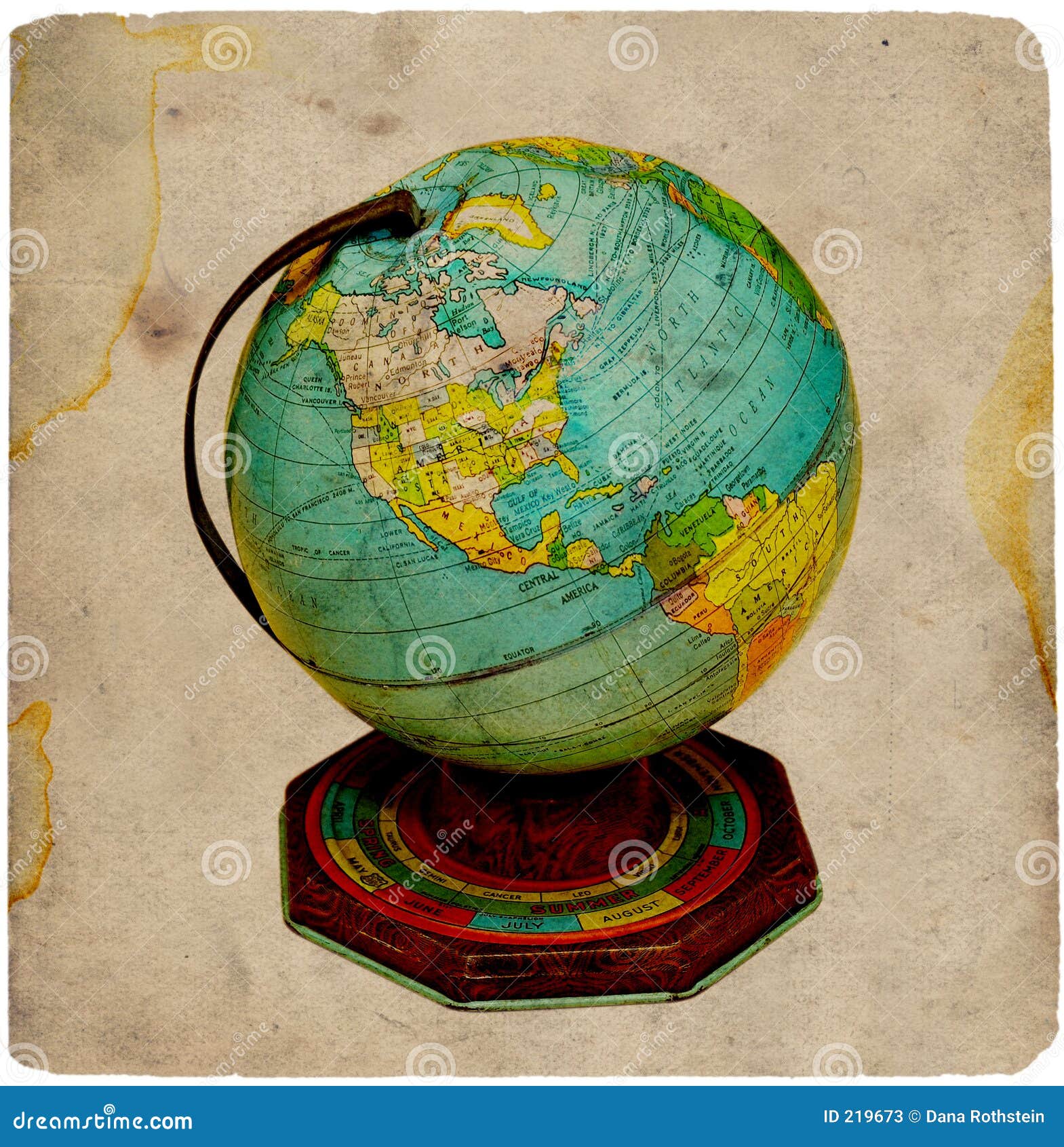 Vintage Globe stock image. Image of class, school, explore - 219673
