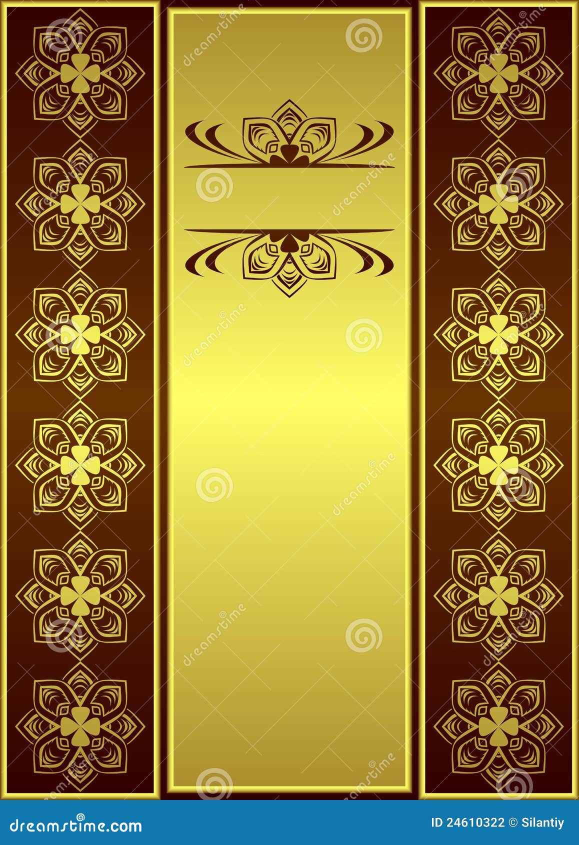 Vintage Gold Background. Vector Illustration | CartoonDealer.com #24610322