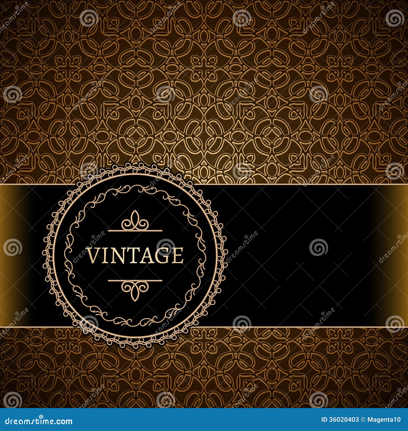 Vintage Gold Background Cartoon Vector | CartoonDealer.com #36020403