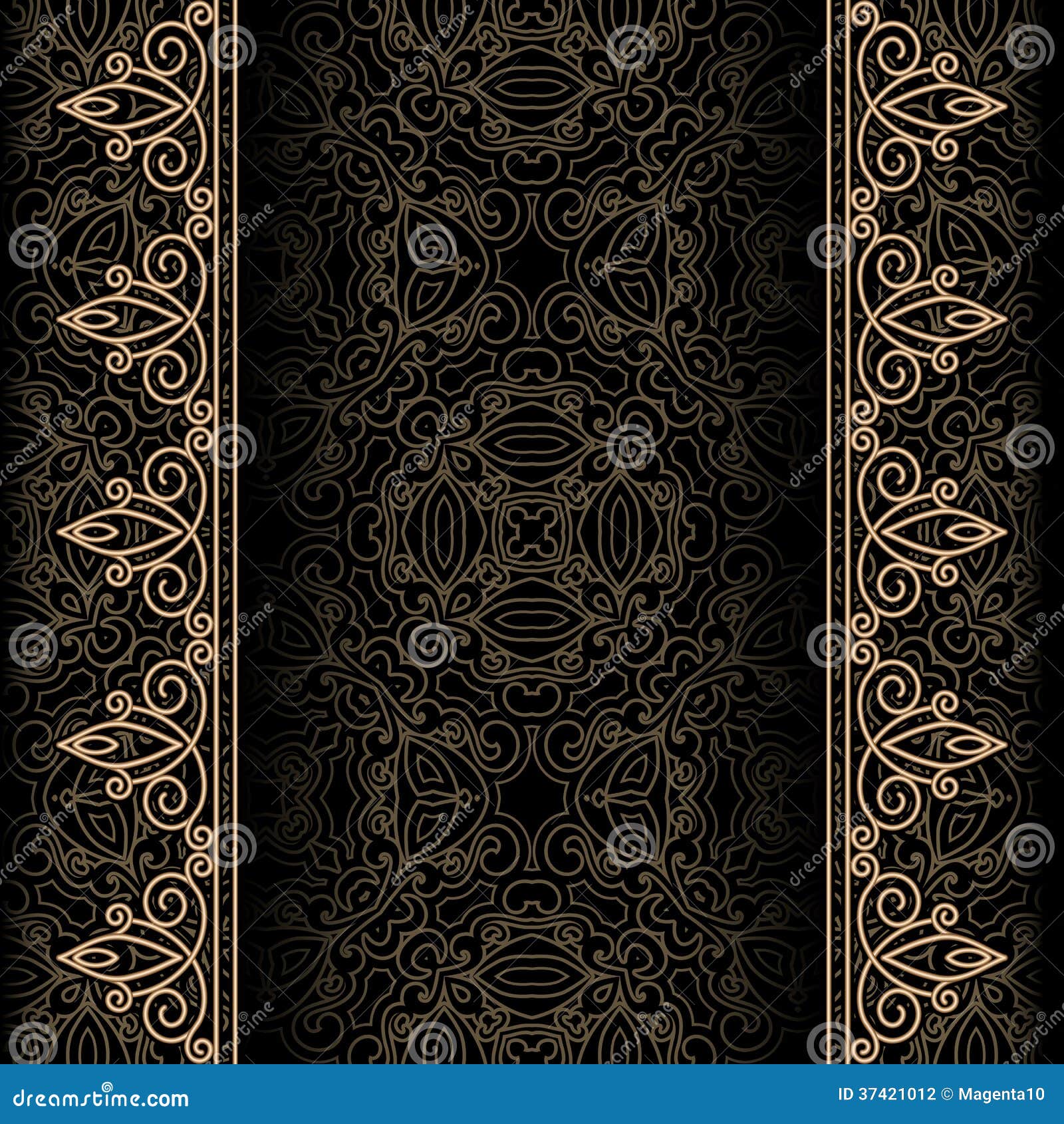 Vintage gold background stock vector. Illustration of elements - 37421012