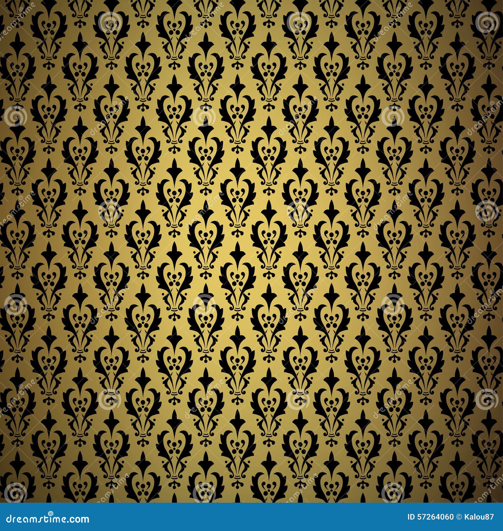 Vintage Gold Background, Vector Ornamental Pattern Stock Vector ...