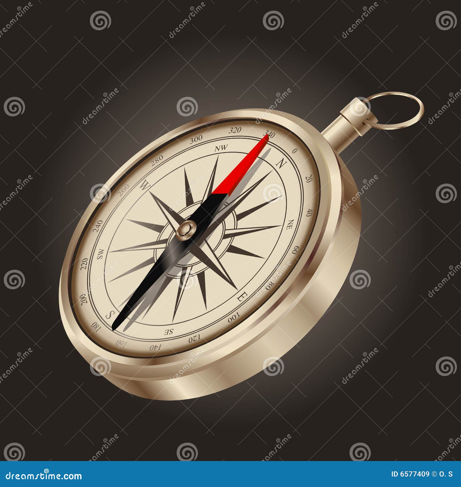 Vintage Gold Compass - Vector Stock Vector - Illustration of latitude ...