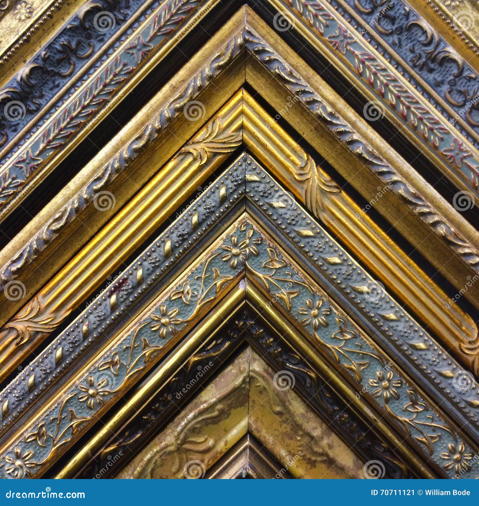 Vintage Gold Frame Corners stock image. Image of gold - 70711121