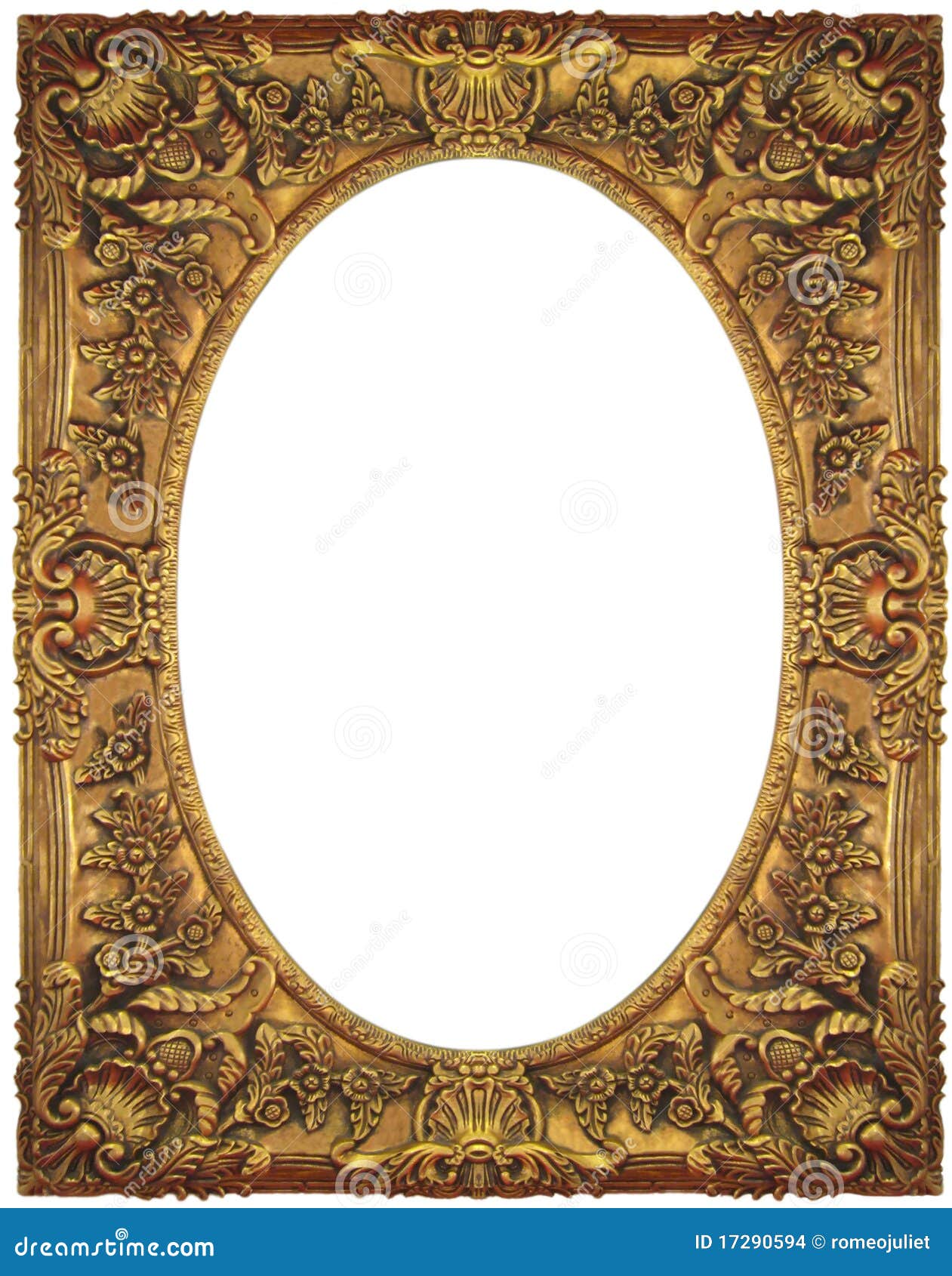 Vintage gold picture frame stock photo. Image of decoration - 17290594