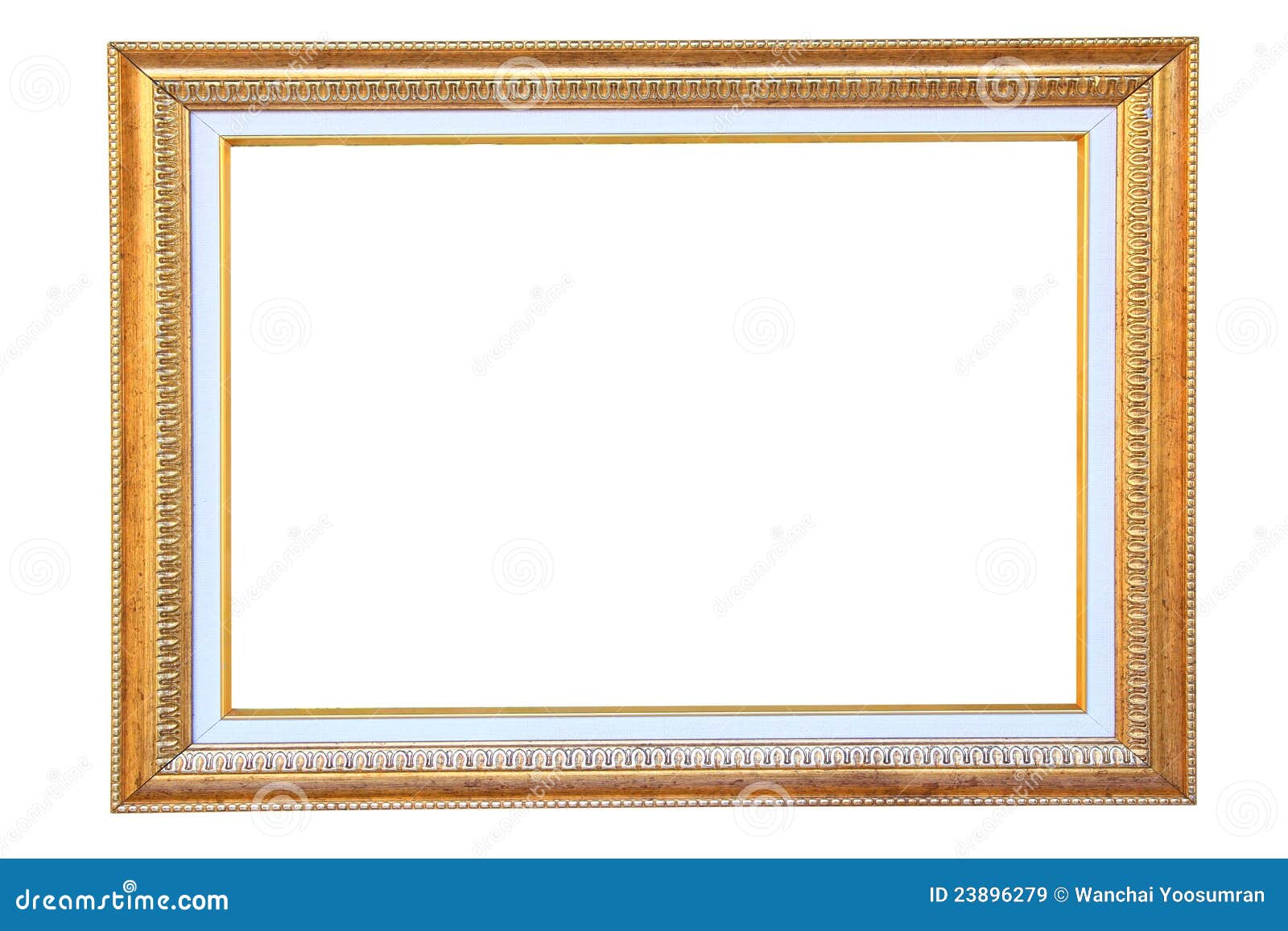 Vintage gold wood frame stock image. Image of decorative - 23896279