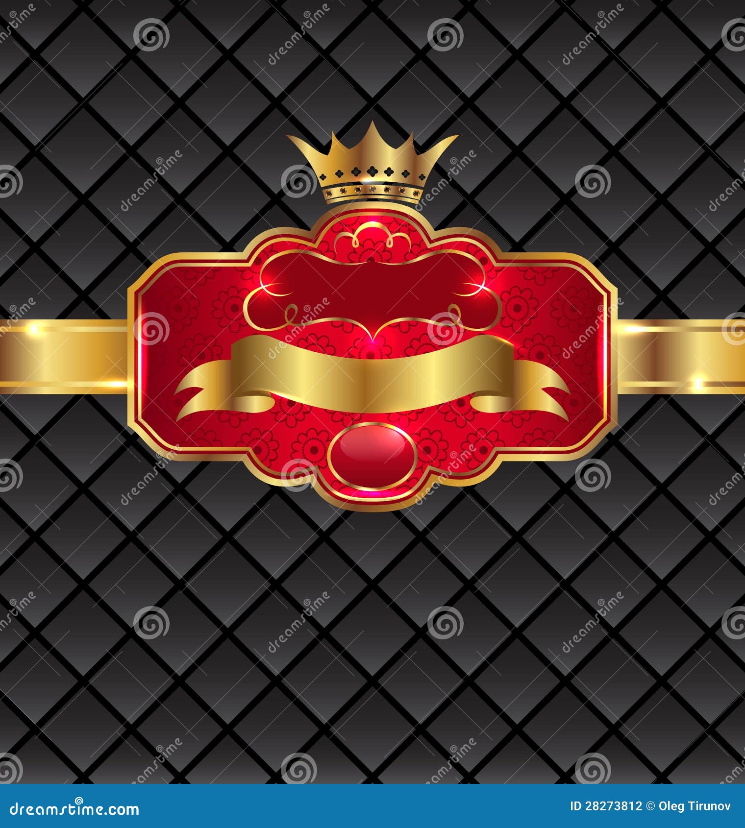 Vip Golden Emblem With Laurel Wreath And Crown On A Black Background ...