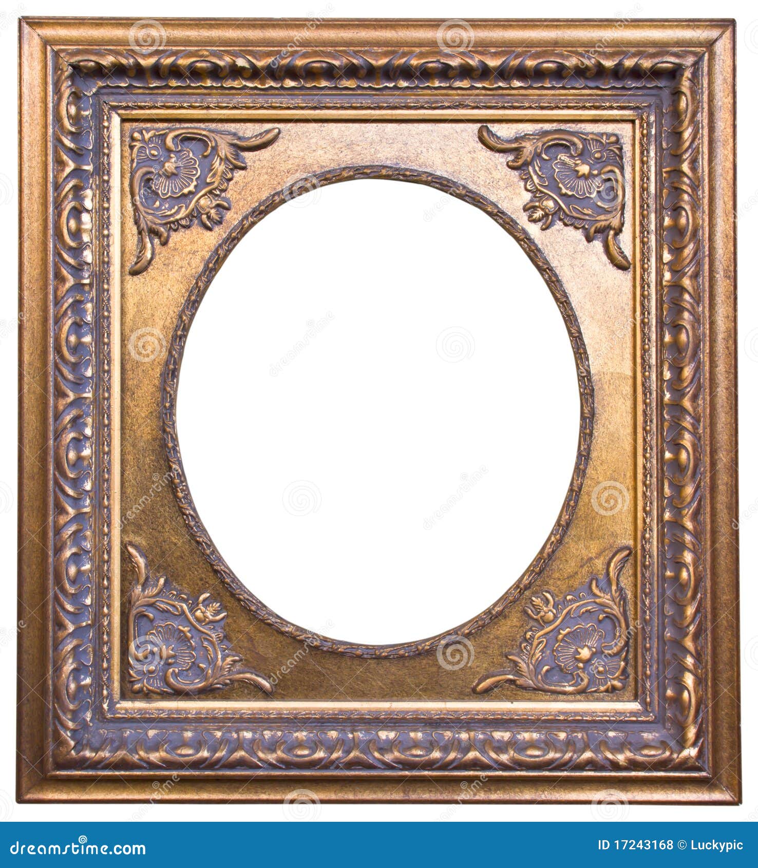 Vintage golden frame stock photo. Image of carved, ornamental - 17243168