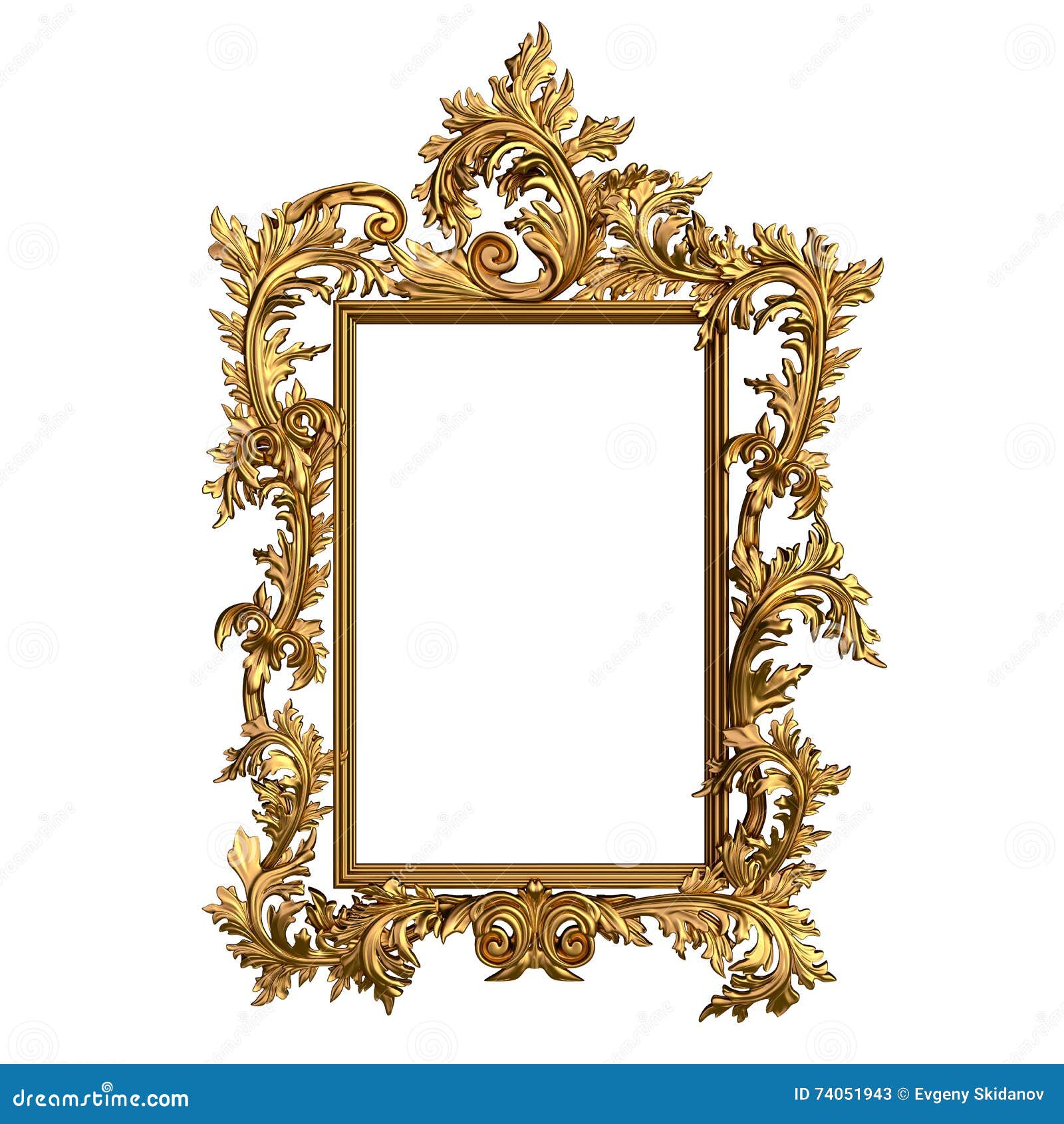 Vintage Golden Menu Template On Blue Vector Illustration ...