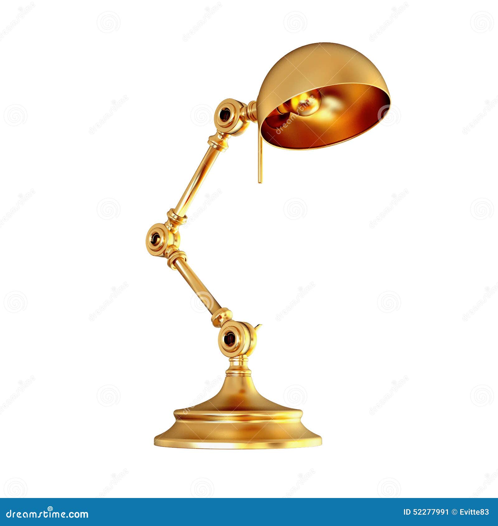 Golden Lamp In Front Of A Dark Wall Royalty-Free Stock Photo ...
