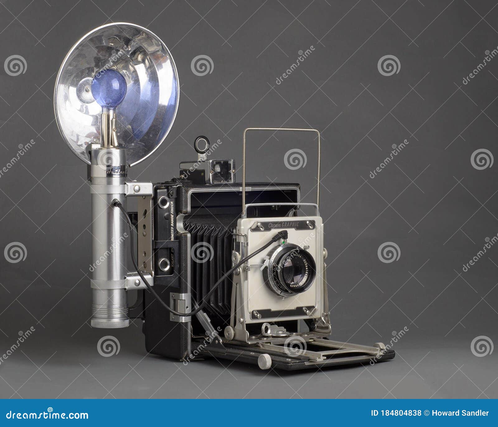Graflex Crown Graphic 4x5 Press Camera Editorial Stock Photo - Image of ...