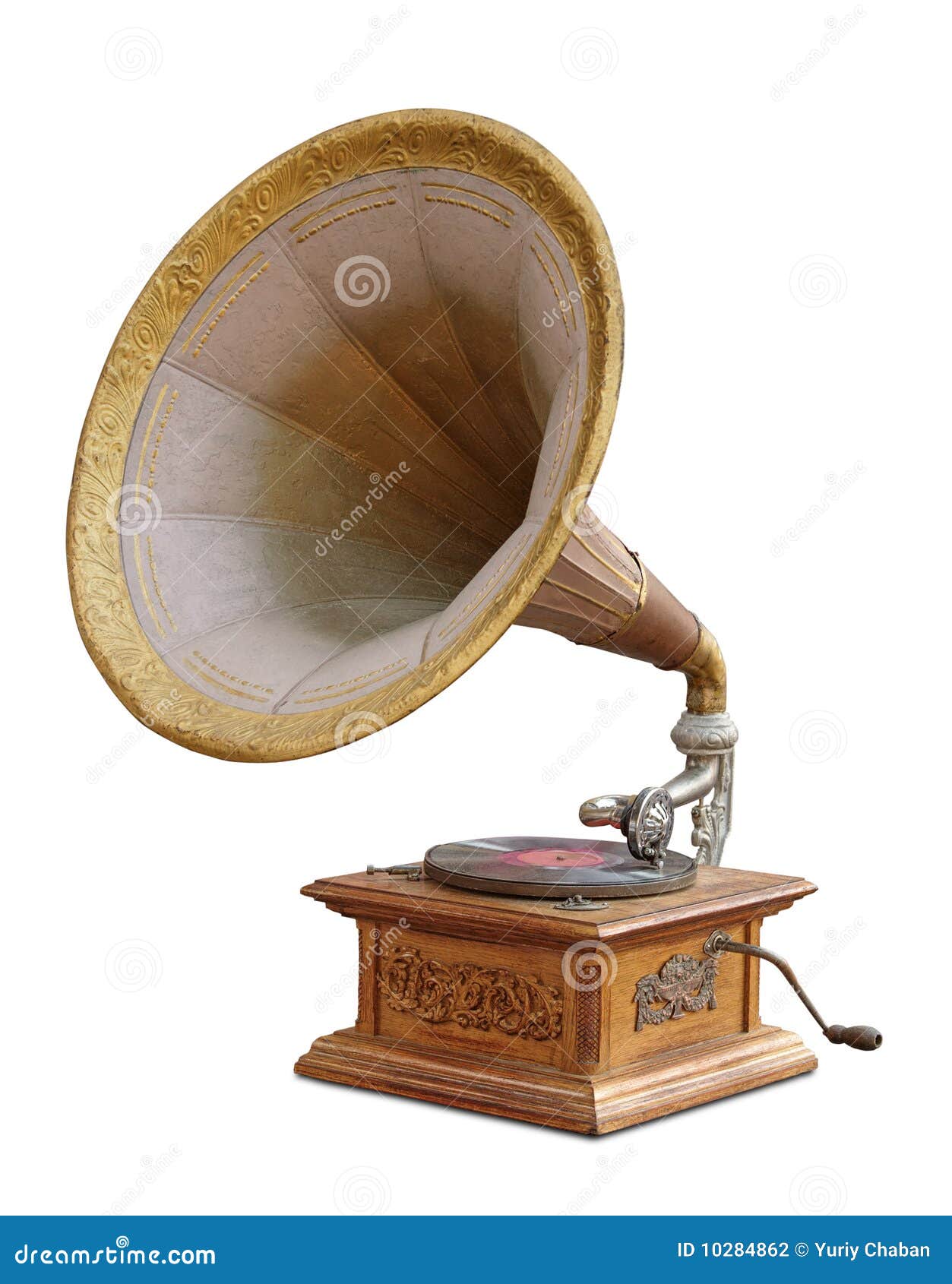 Vintage gramophone stock photo. Image of disc, music - 10284862
