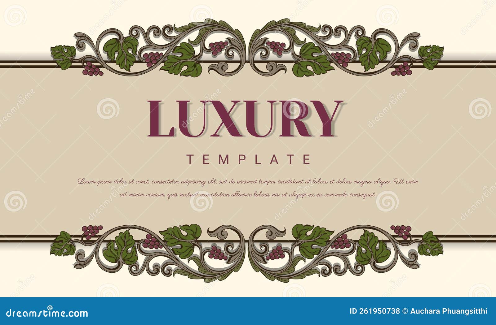 Vintage Grape Frame for Design ,text Box Retro Style of Invitations ...