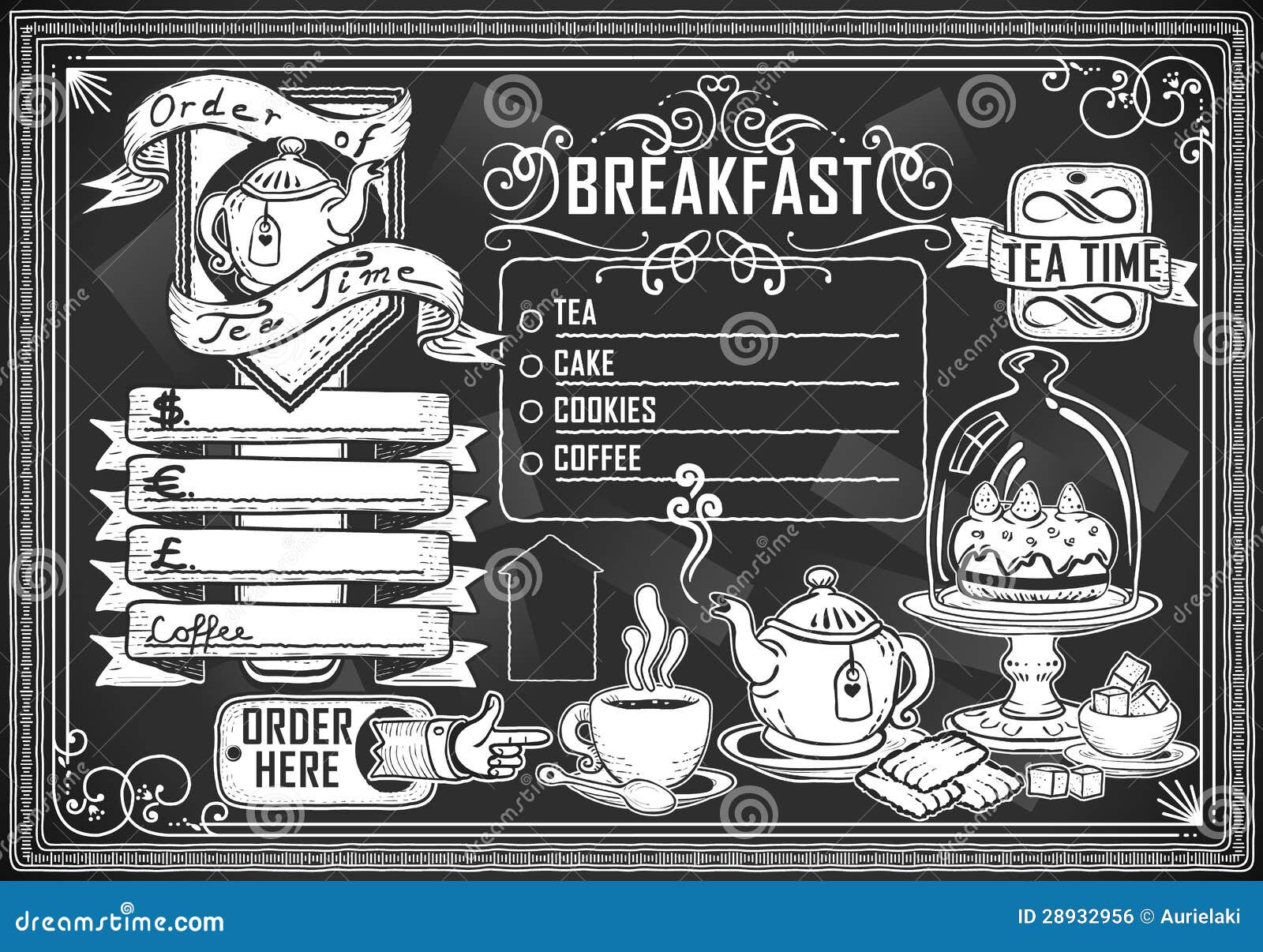 Vintage Graphic Element for Bar Menu Stock Vector - Illustration of ...