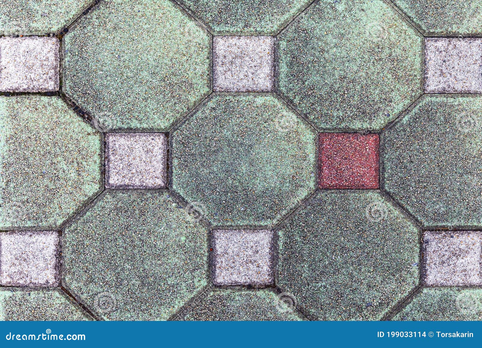 Green Cobblestone Pavement Pattern and Background Stock Photo - Image ...