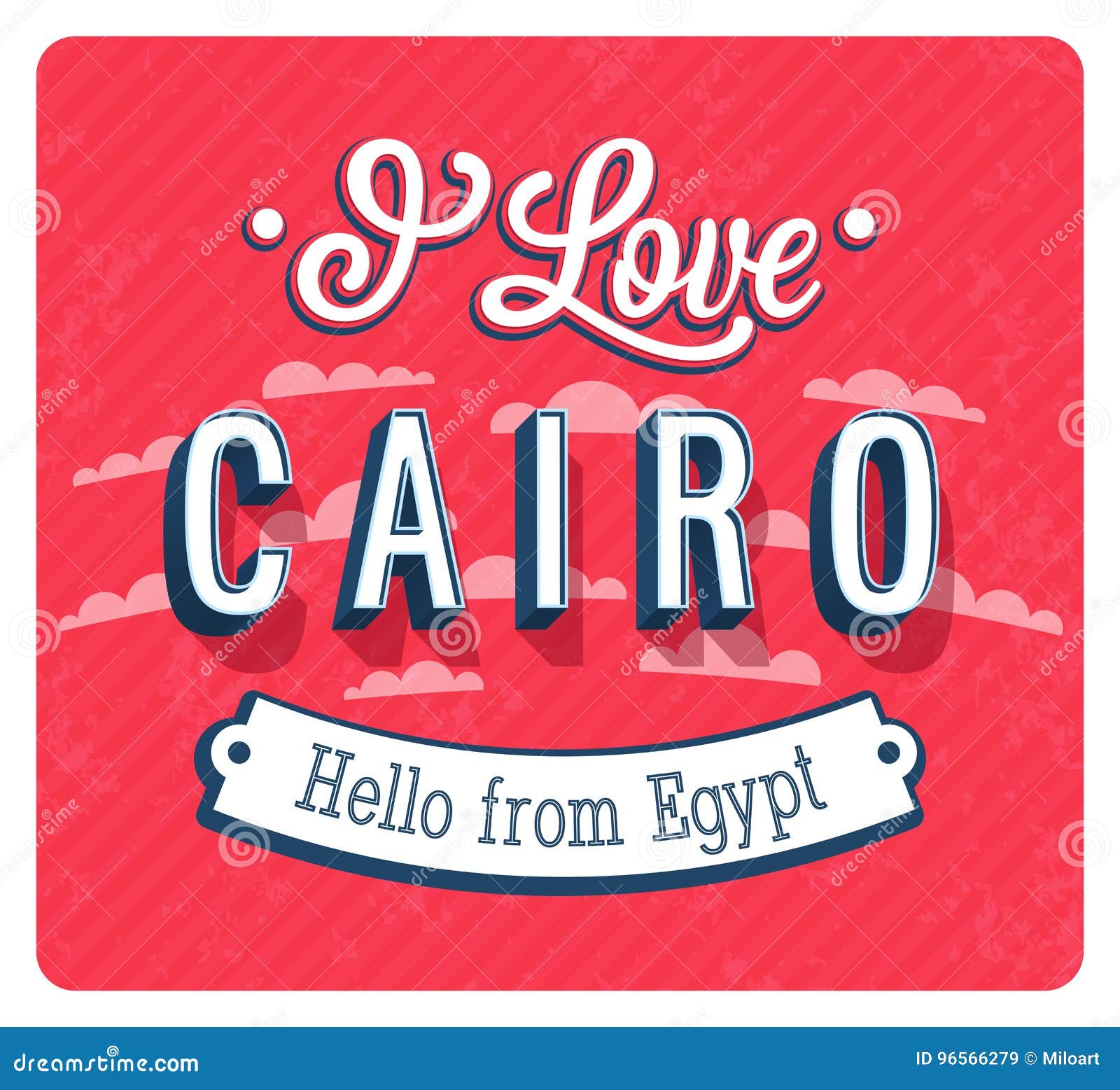 Cairo Egypt City Map In Retro Style In Golden Color. Outline Map ...