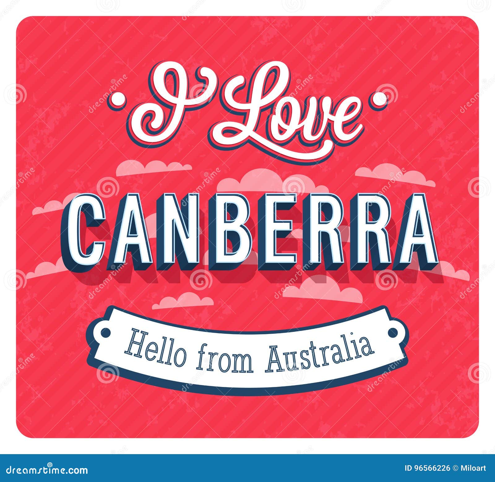 Canberra Australia City Map In Retro Style In Golden Color. Outline Map ...
