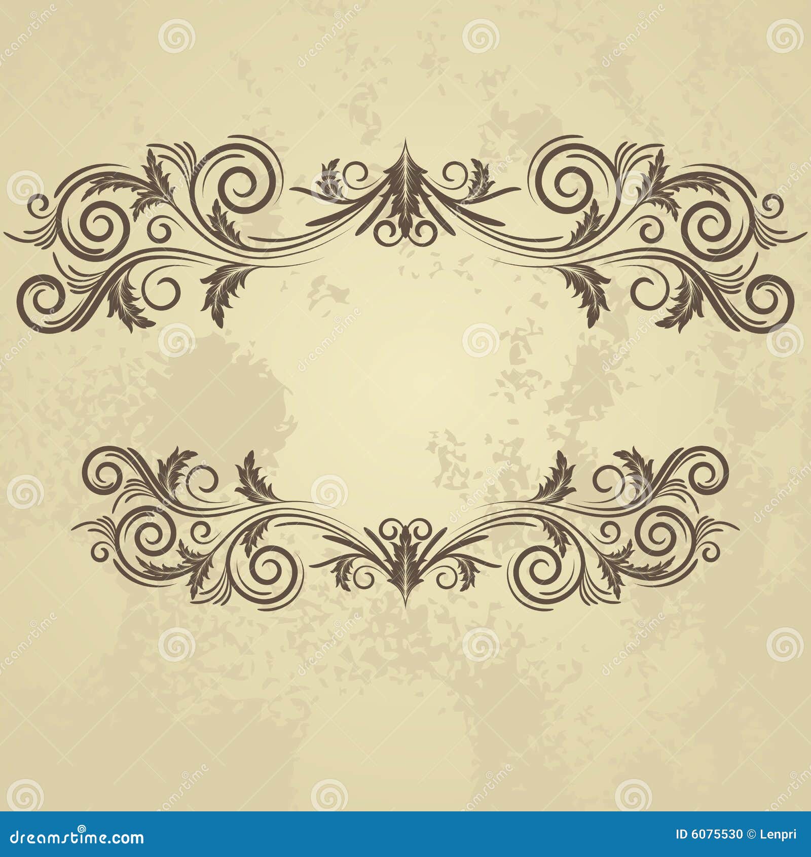 Vintage grunge beige frame stock vector. Illustration of beige - 6075530