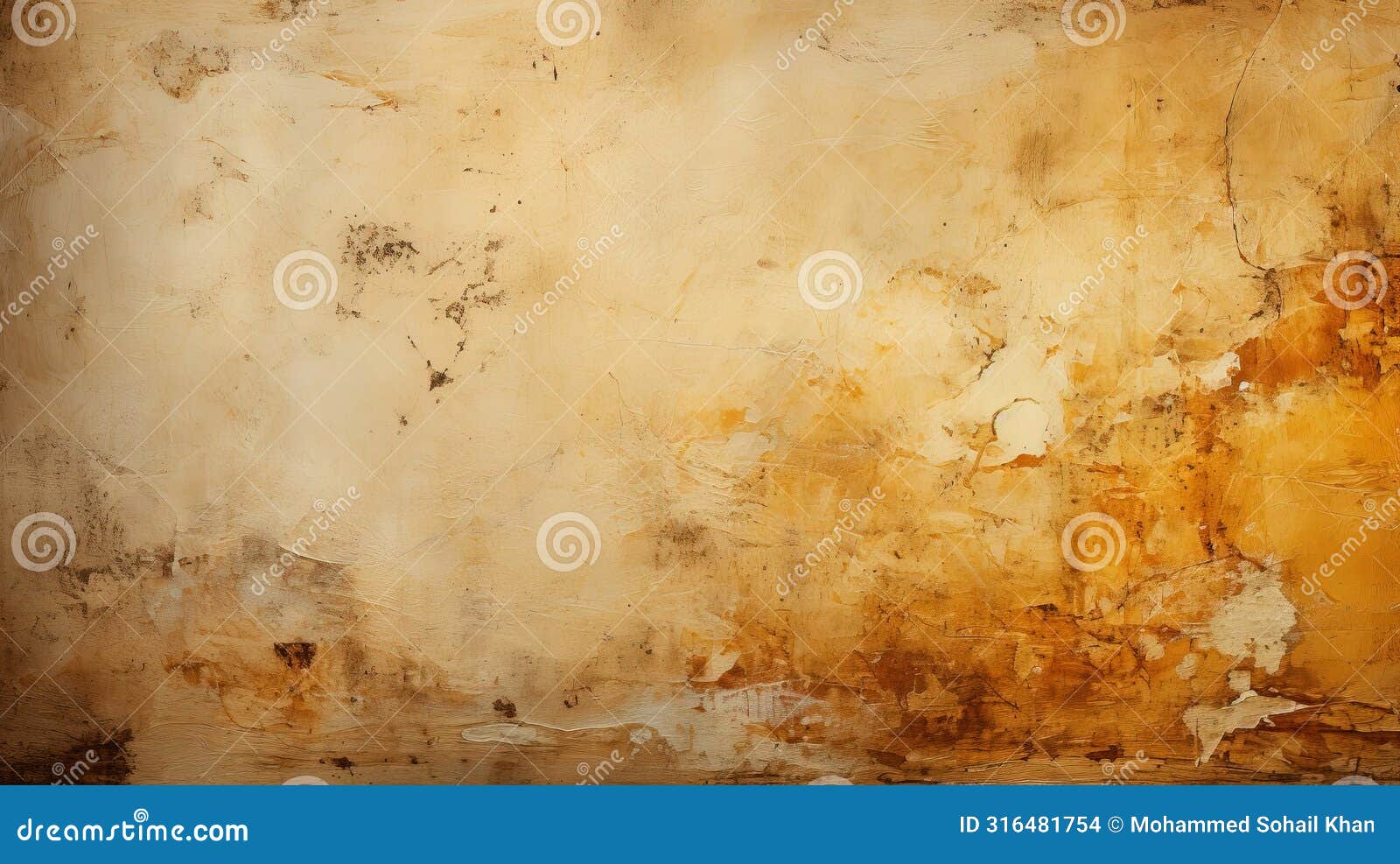 Vintage Grunge Colored Old Paper Light Yellow Background Stock ...