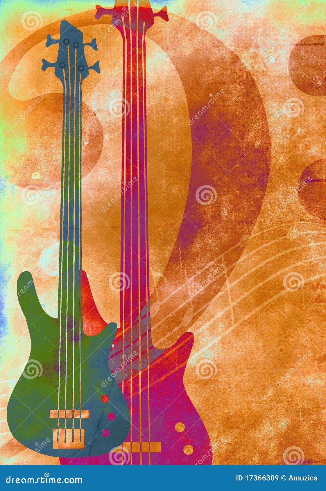 Vintage Grunge Music Style Background Stock Illustration - Illustration ...