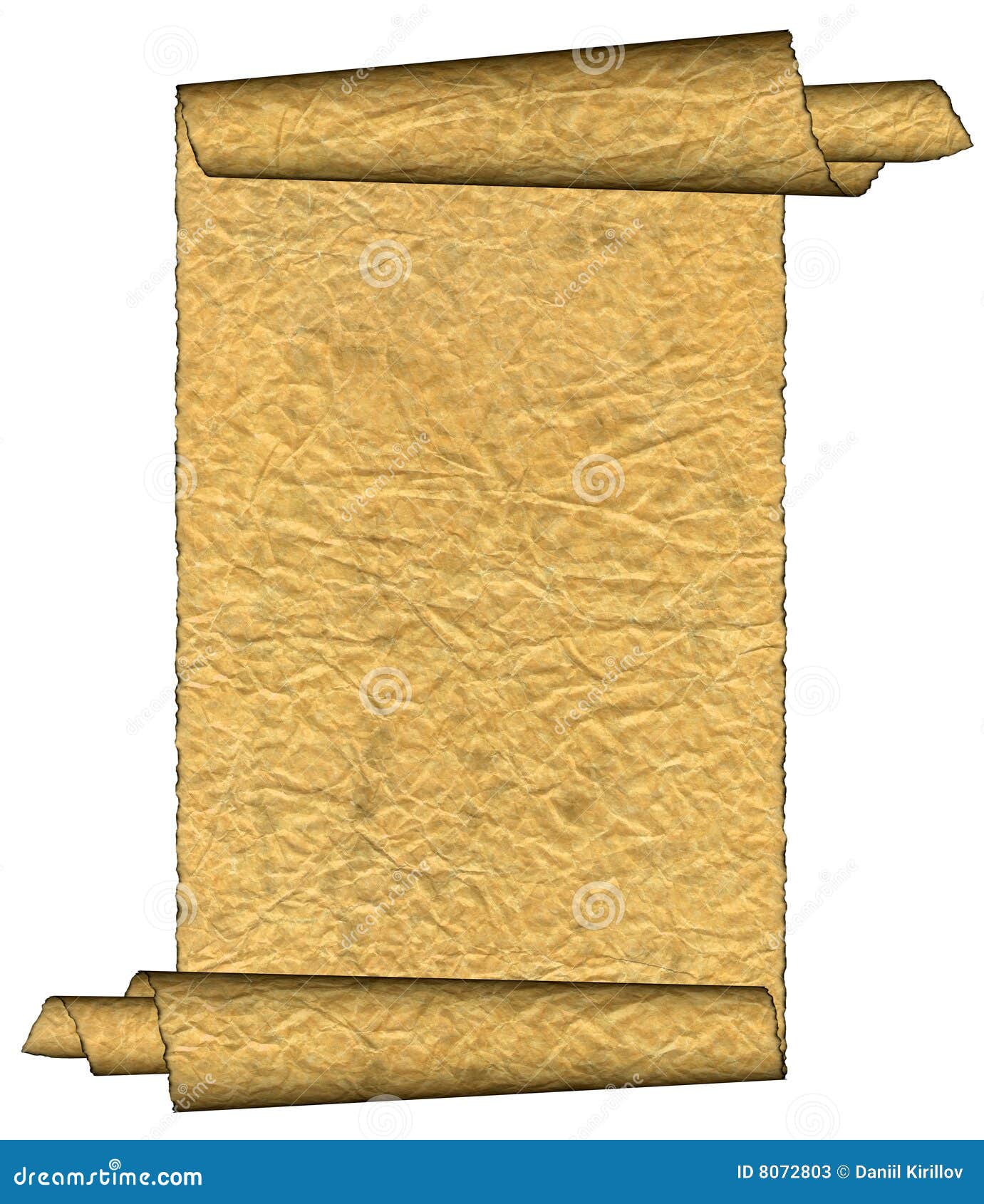 Vintage Grunge Rolled Parchment Illustration Stock Illustration ...