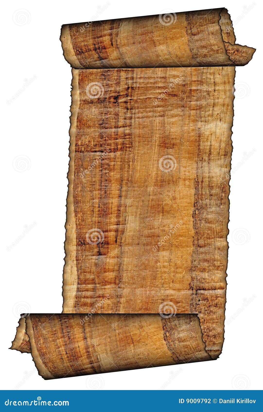 Vintage Grunge Rolled Parchment Illustration Stock Illustration ...