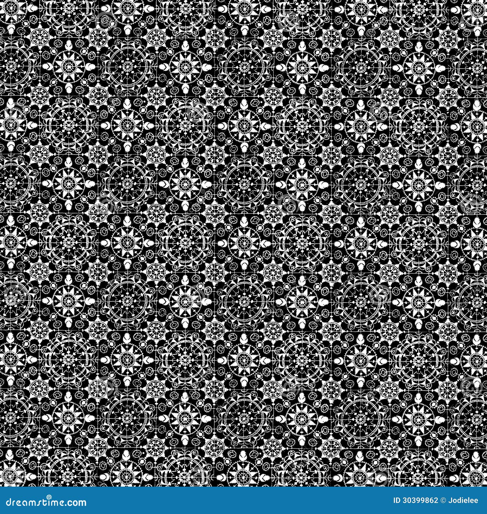 Vintage Grunge Snowflake Repeat Pattern Stock Illustration ...