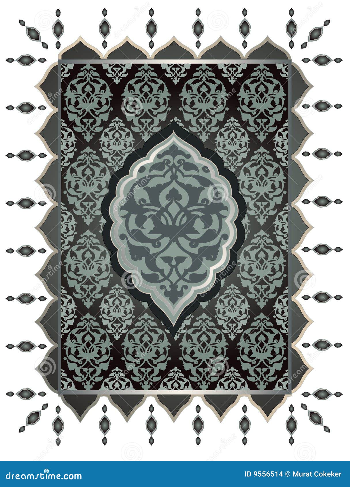 Vintage Grungy Ottoman Turkish Vector Design Stock Vector ...