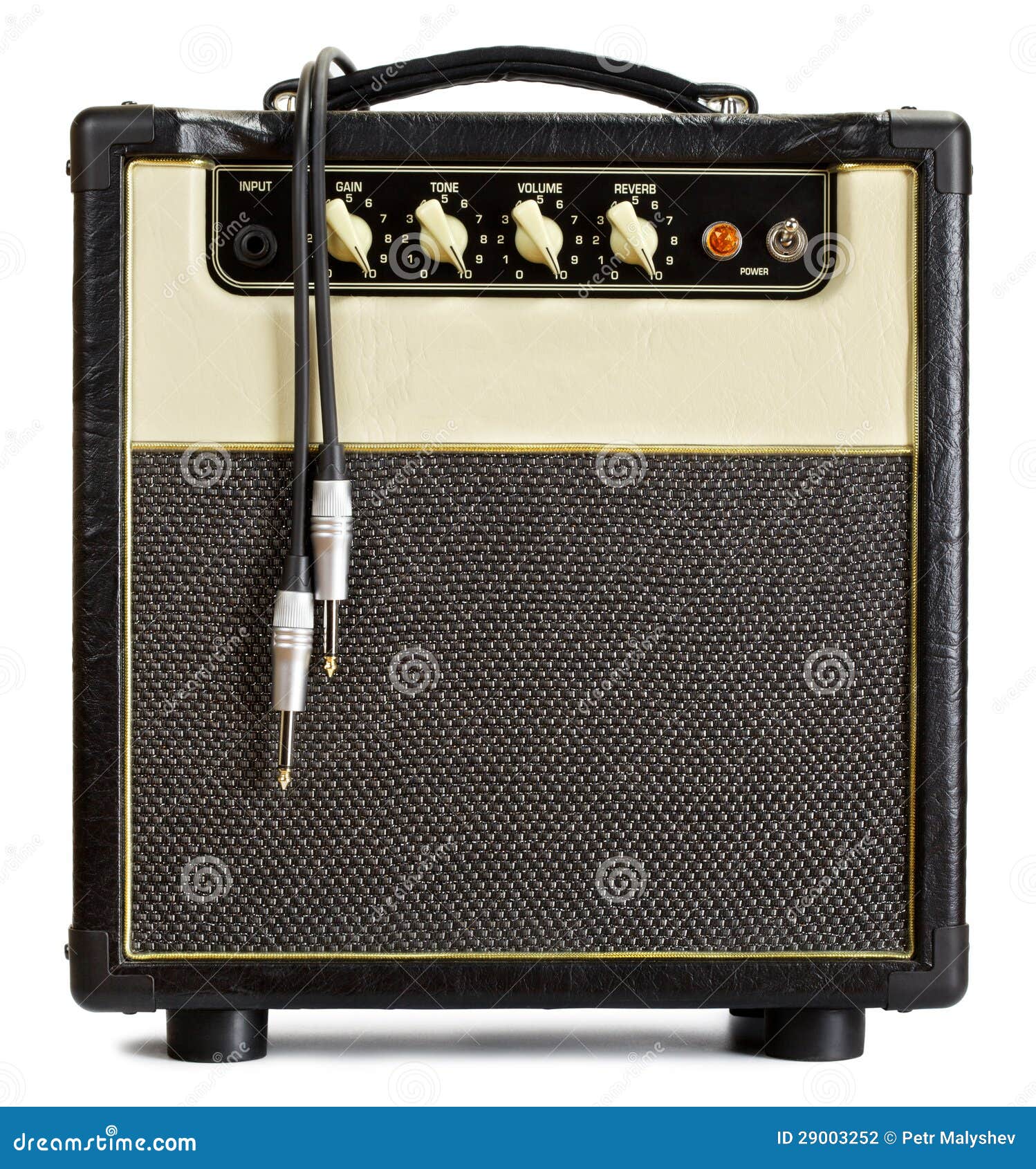 Vintage Guitar Amplifier stock photo. Image of instrument - 29003252