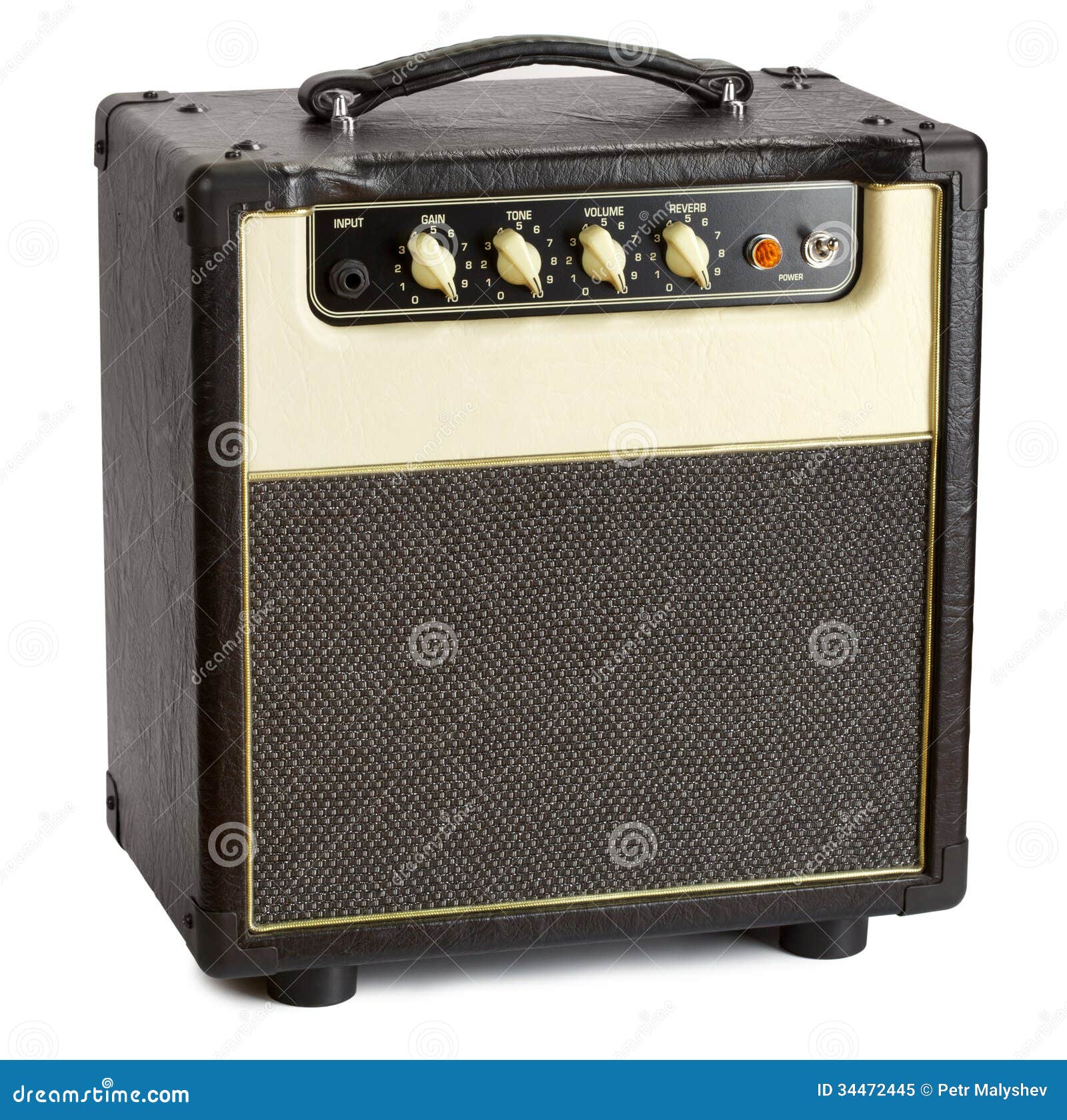 Vintage Guitar Amplifier stock image. Image of cabinet - 34472445