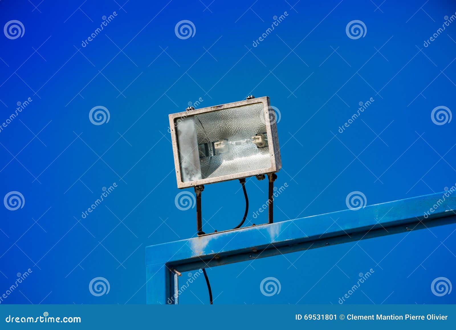 Vintage halogen floodlight stock image. Image of spotlight - 69531801