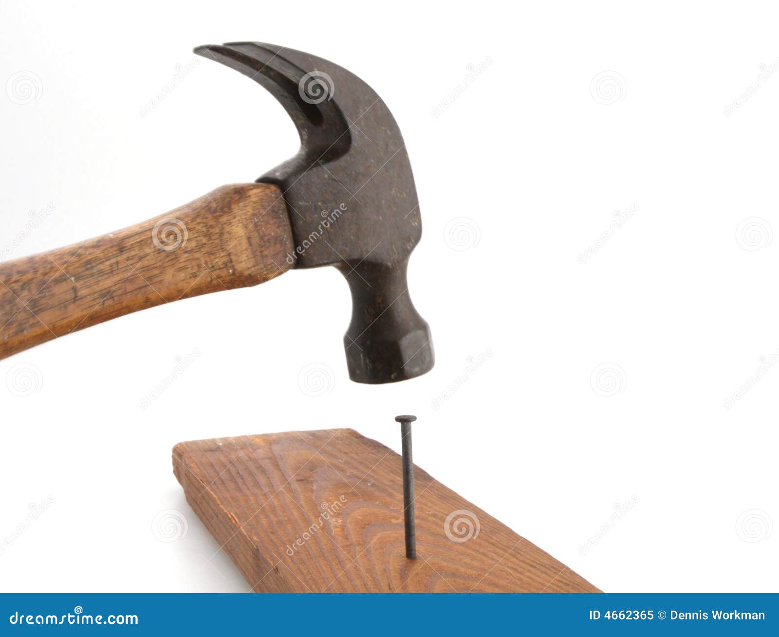 Vintage Hammer Nailing stock image. Image of handy, handyman - 4662365