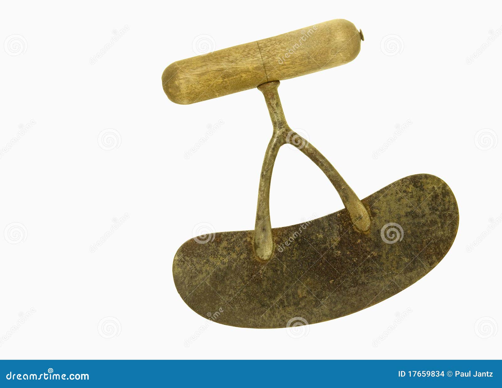 Vintage Hand Chopper Isolated on White Stock Photo - Image of chop ...