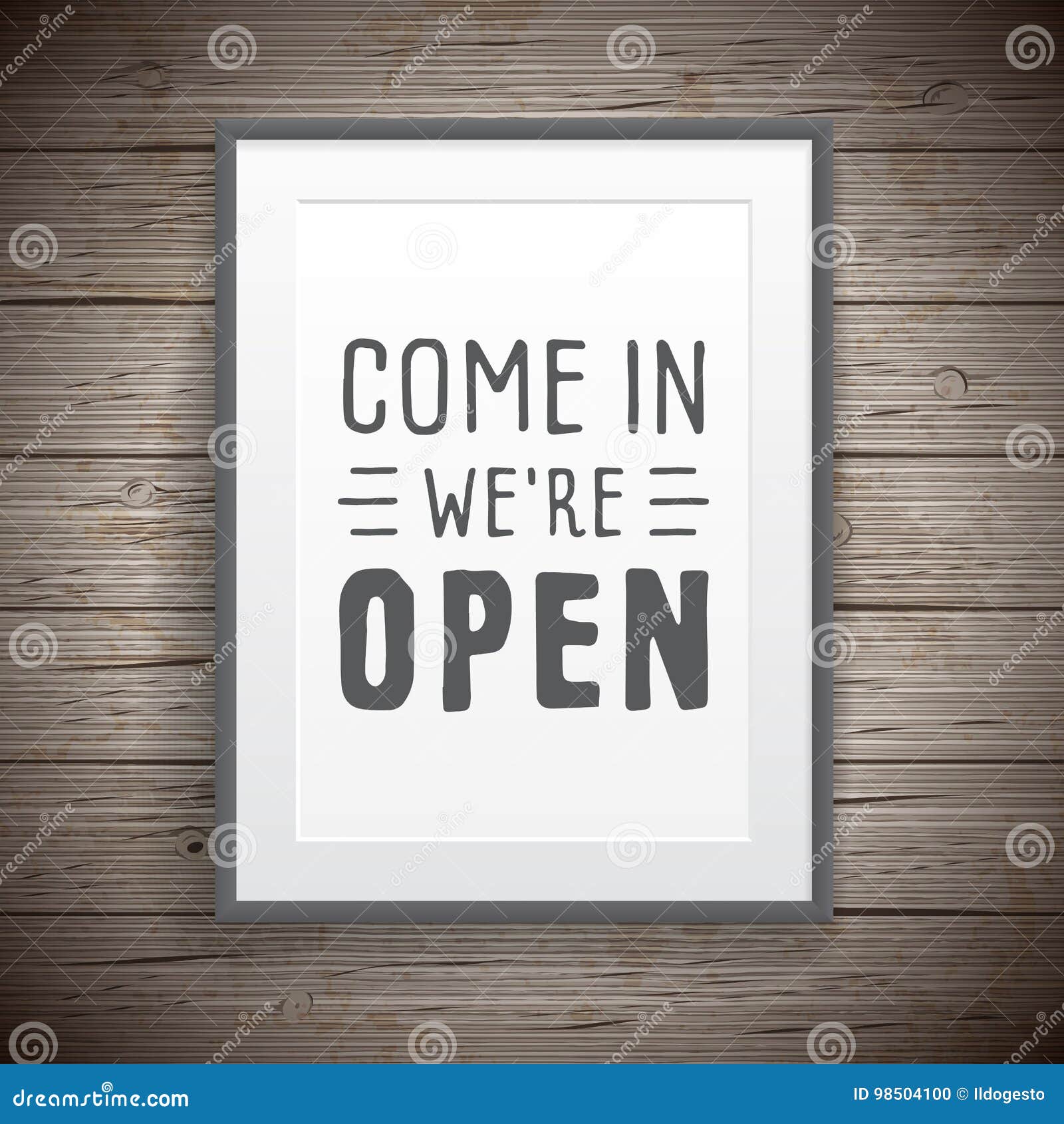 Vintage Hand Drawn Lettering Poster for Retail Stock Vector ...