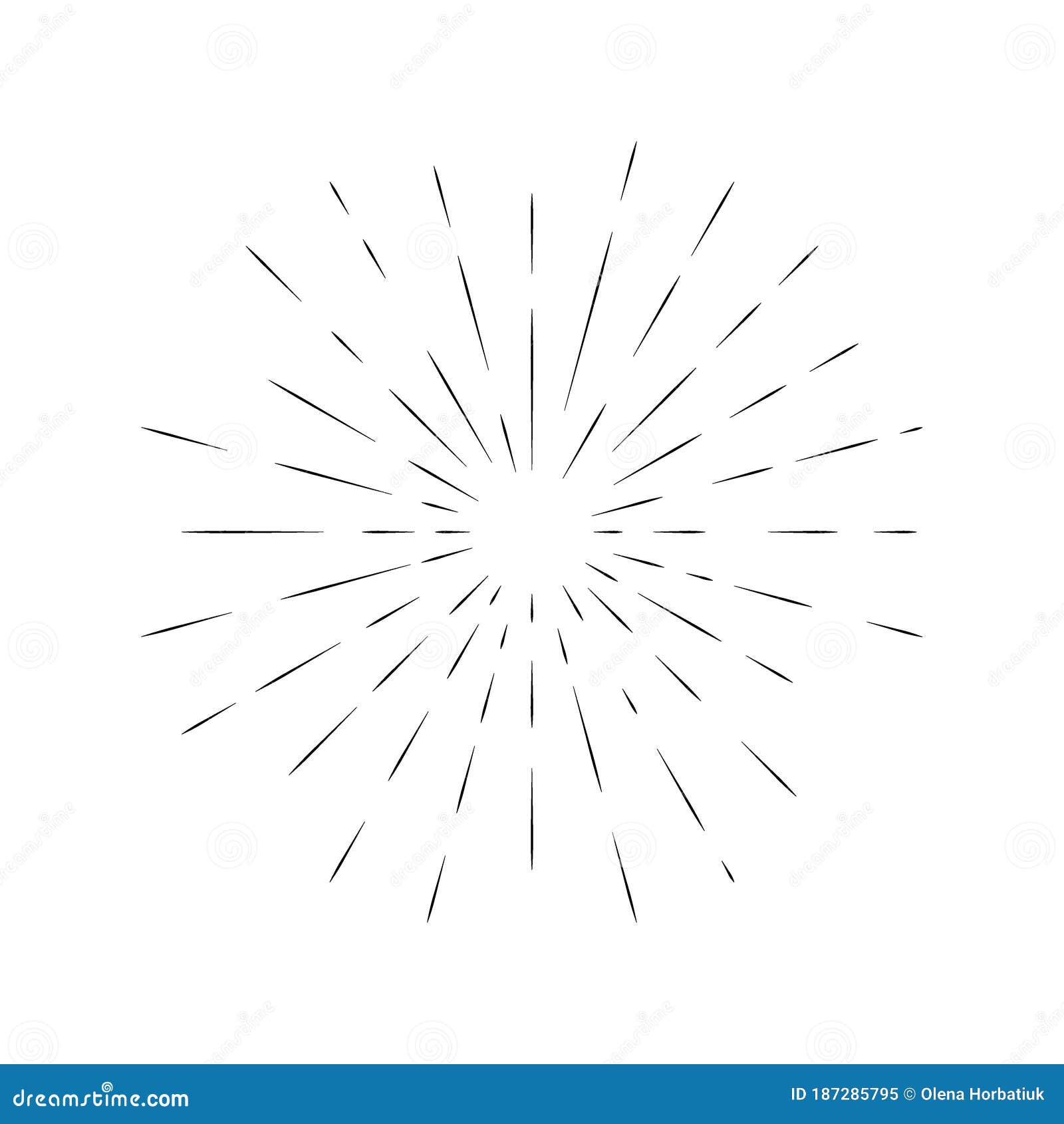 Vintage Hand Drawn Sunburst Vector Illustration Stock Vector ... Vintage Hand Drawn Sunburst Vector Illustration Stock Vector ...