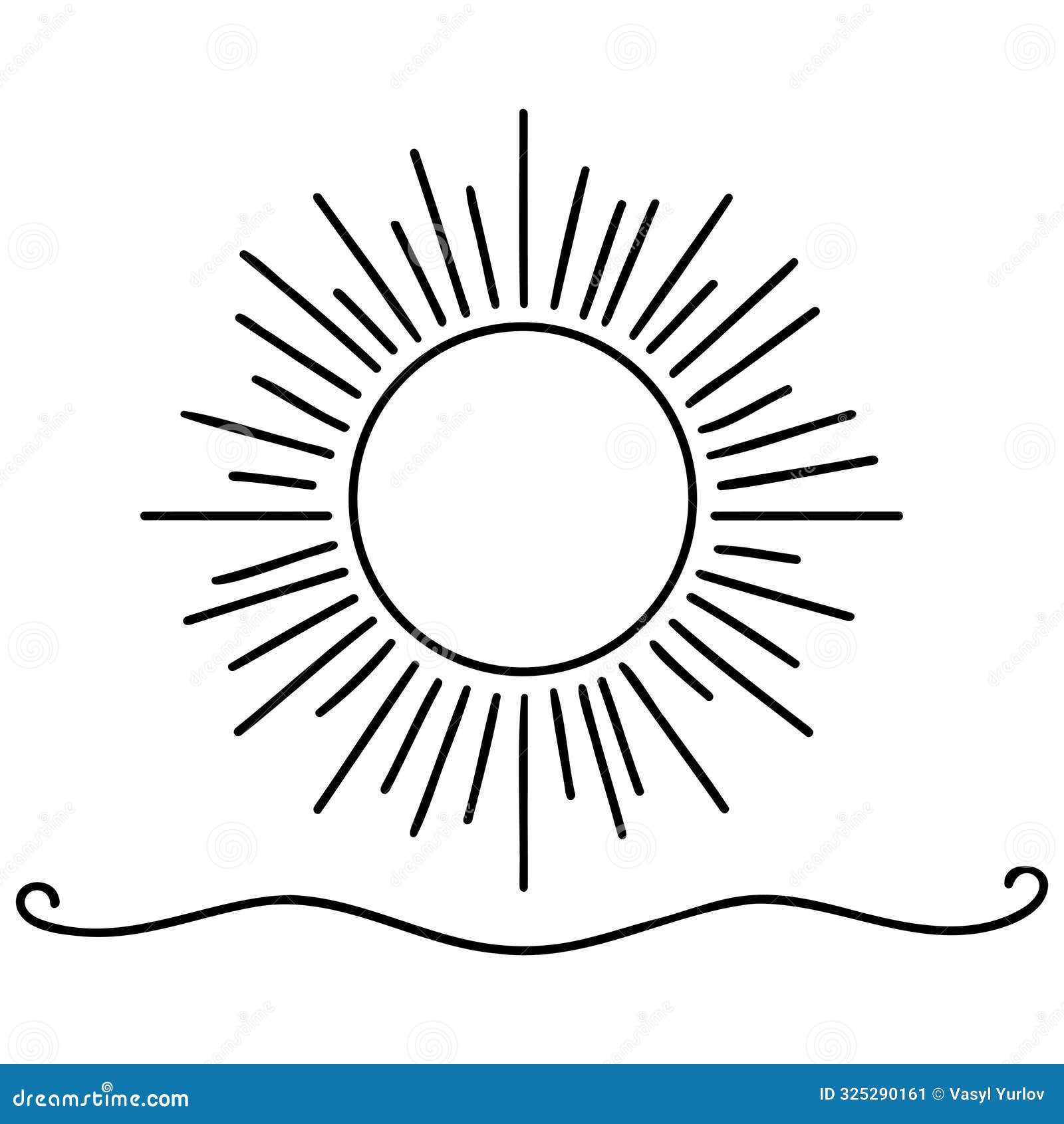Vintage Hand Drawn Sunburst Vector Illustration Stock Illustration ... Vintage Hand Drawn Sunburst Vector Illustration Stock Illustration ...